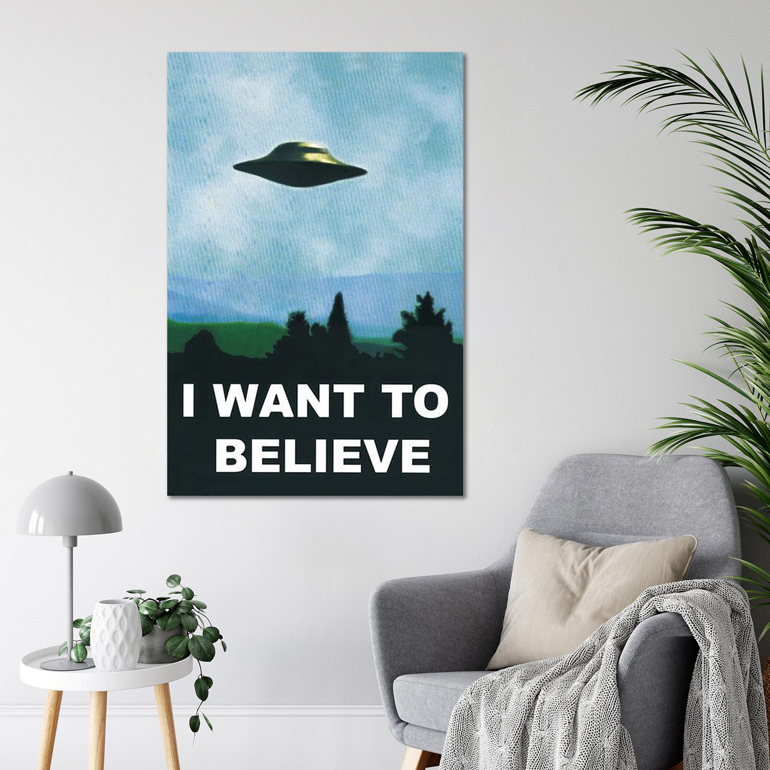 'I Want To Believe' Poster Ufo – Wallister - Poster & More