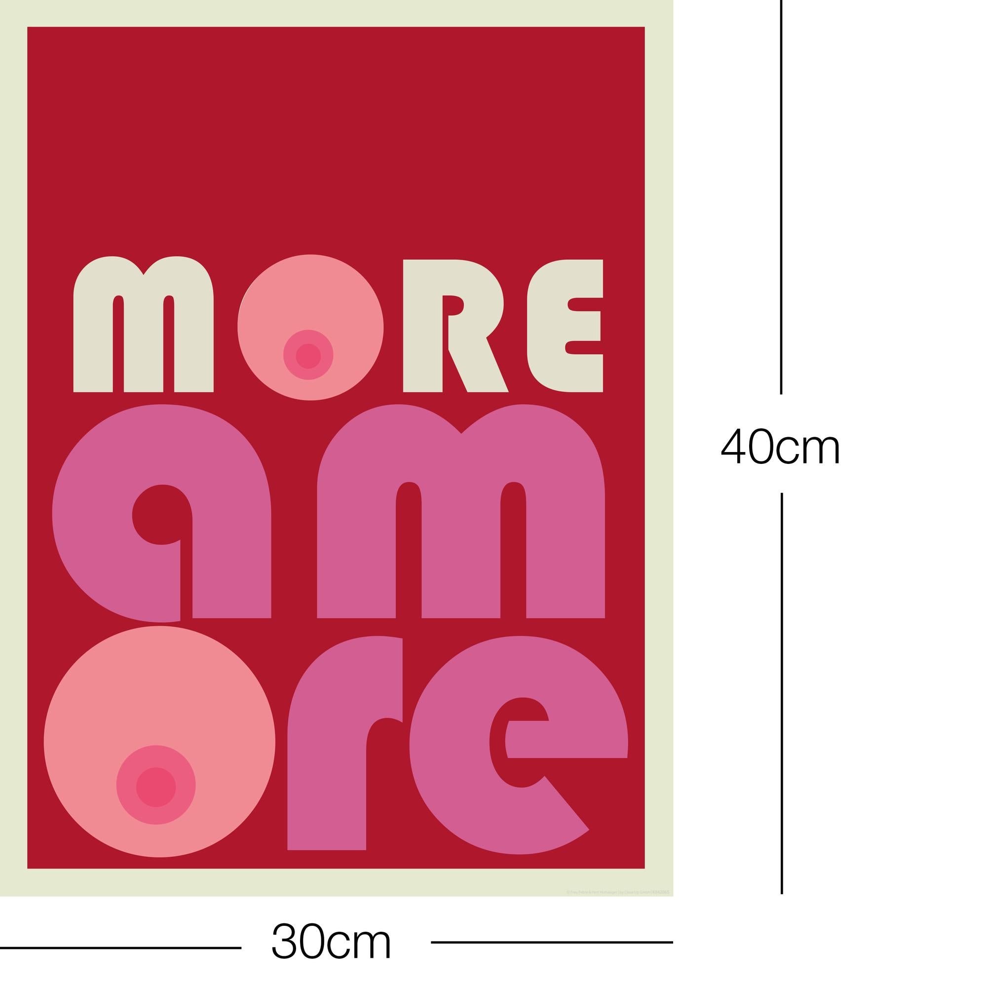 More Amore Kunstdruck – Wallister - Poster & More