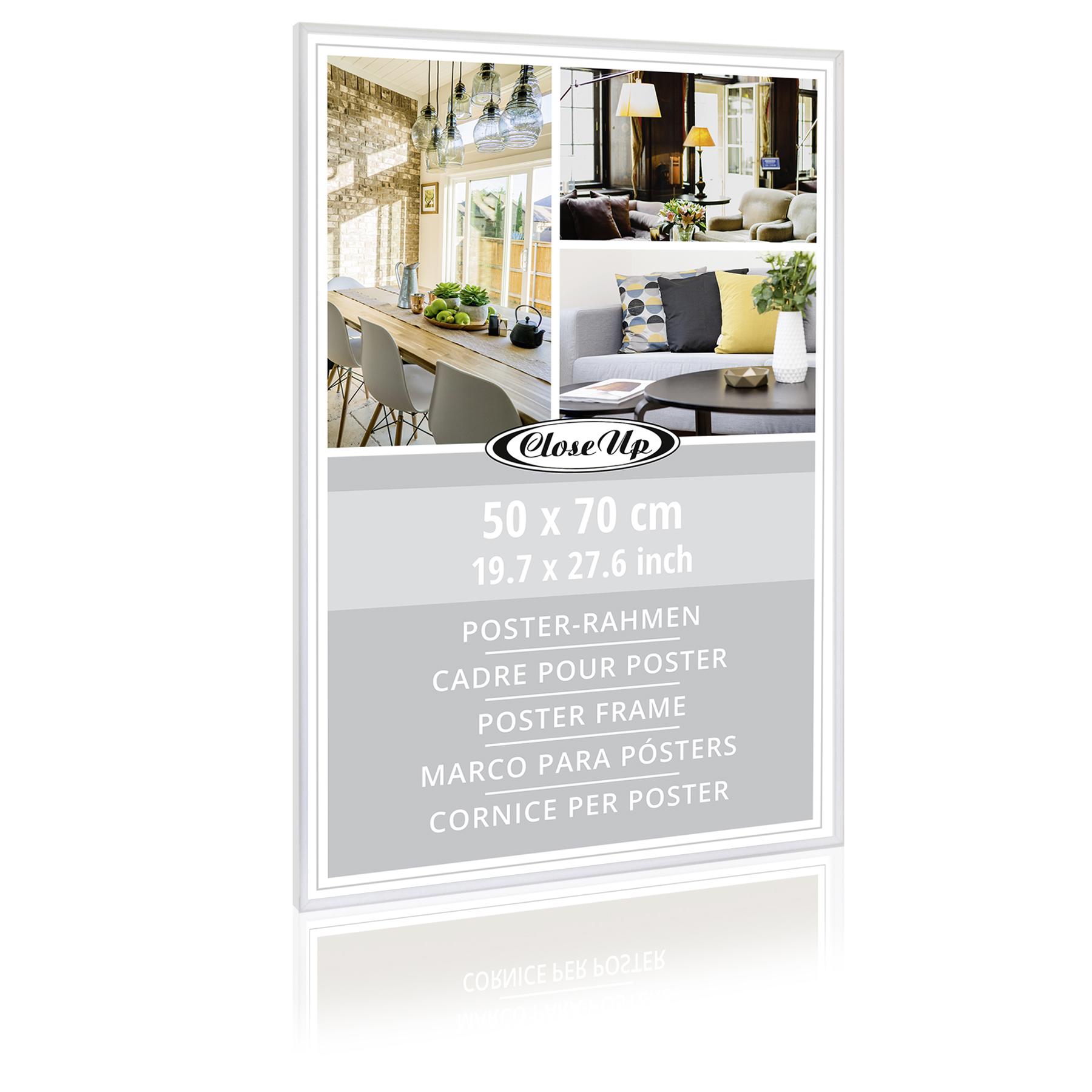 Poster frame 50 x 70 cm white plastic – Wallister - Poster & More